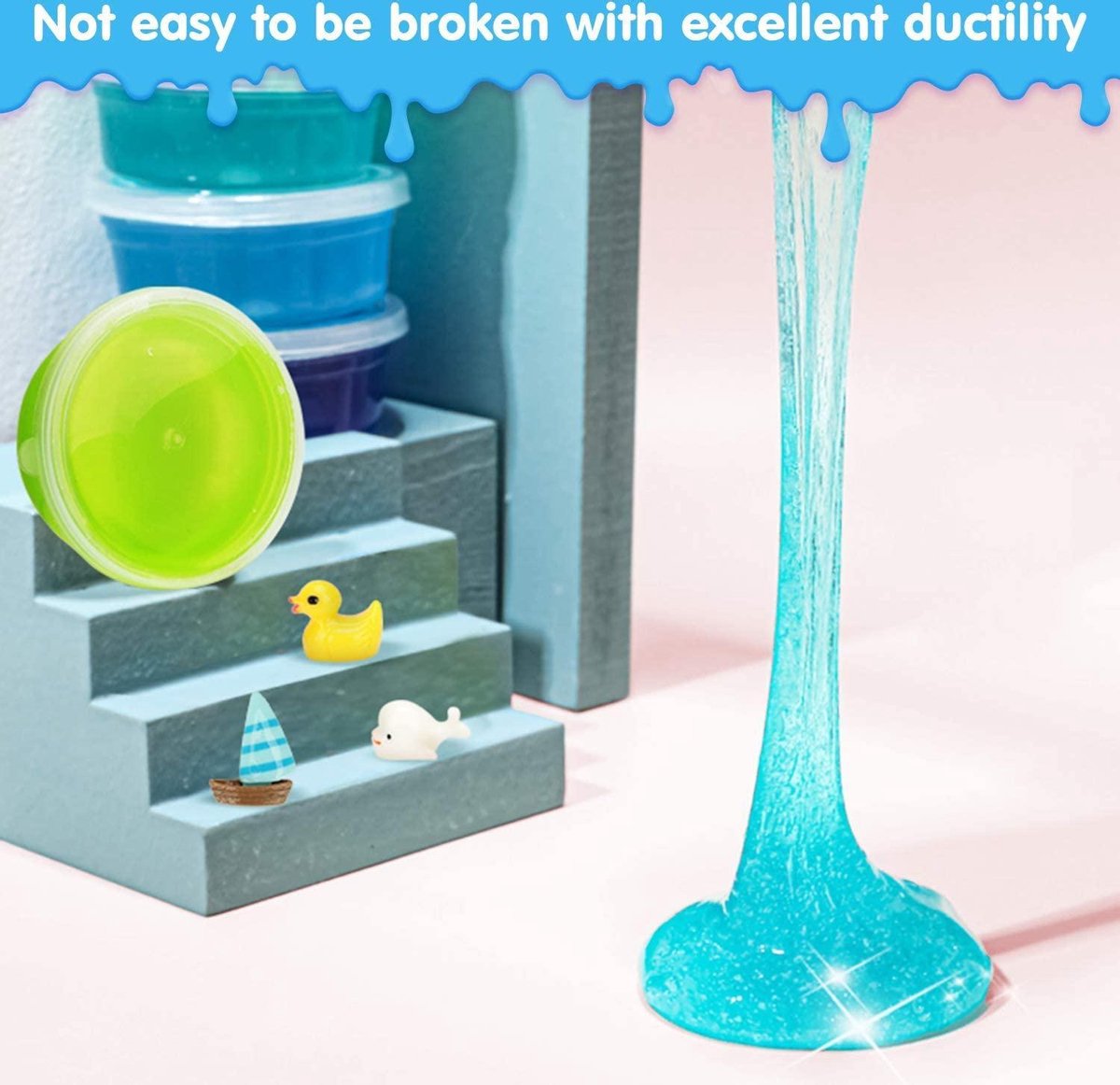 CrySlim® - Crystal Slime Kit - XL Slime Kit - 104 delig - Klei vormpjes ...