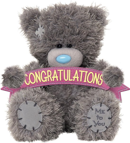 Knuffel - Beer - Congratulations - 11cm | bol