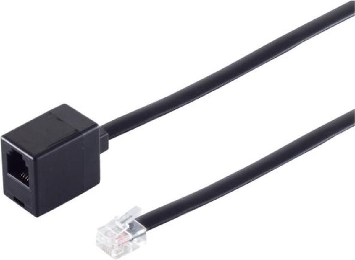 Telefoon VERLENGSNOER voor modulaire telefoonkabel - 3m - 4-aderig | bol