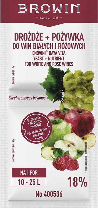 Voordeelverpakking wijngist - Browin - 17,5 % alcohol - Wine starter ...