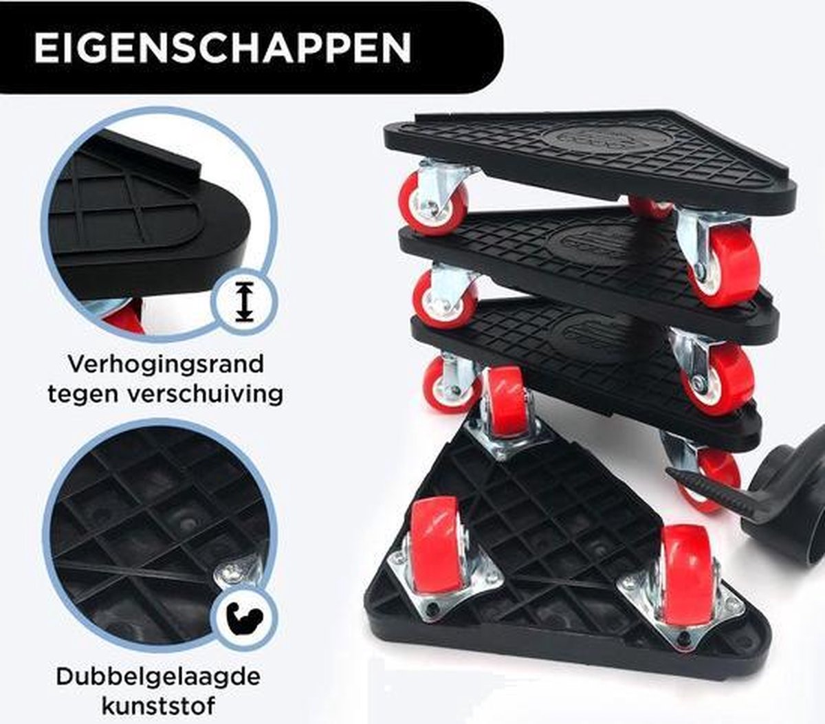 Meubelroller met Zwenkwielen - Meubellifter - tot 600 kg - Antislip ...