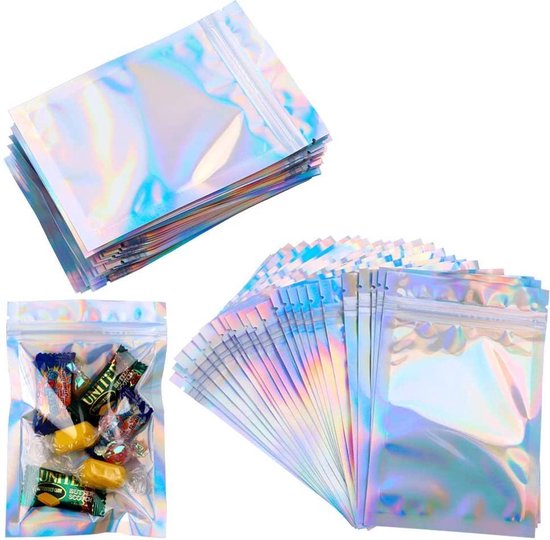 100x Gripzakjes - Verpakkingszakjes 15 x 10 cm - 100 stuks eenzijdig ...