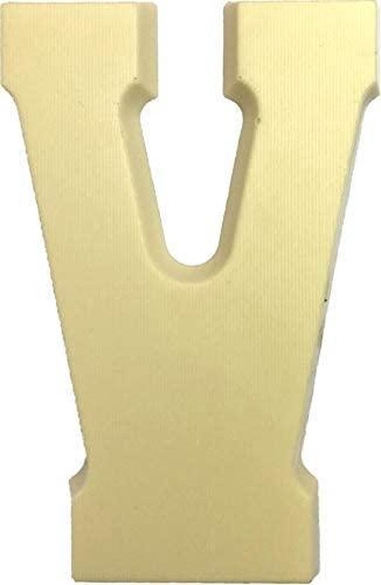 Joe & Mien Ambachtelijke Chocolade letter 'V' - Wit - 1 x 200 gram | bol