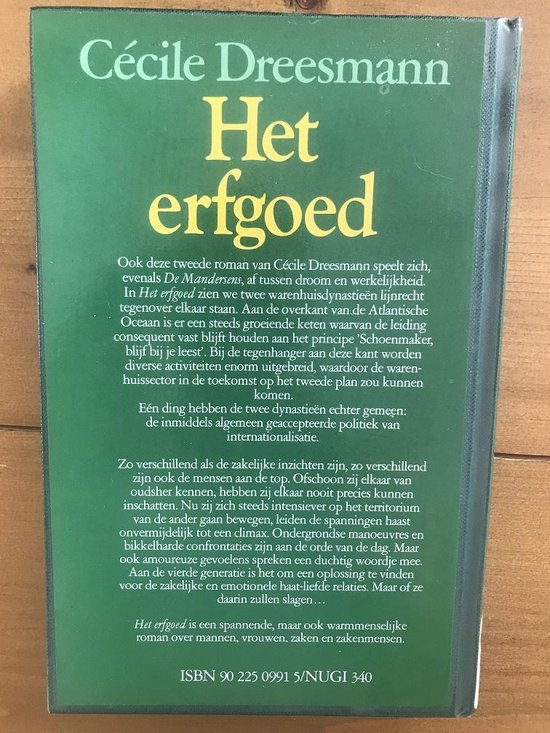 Het erfgoed, Cecile Dreesmann | 9789022509913 | Boeken | bol