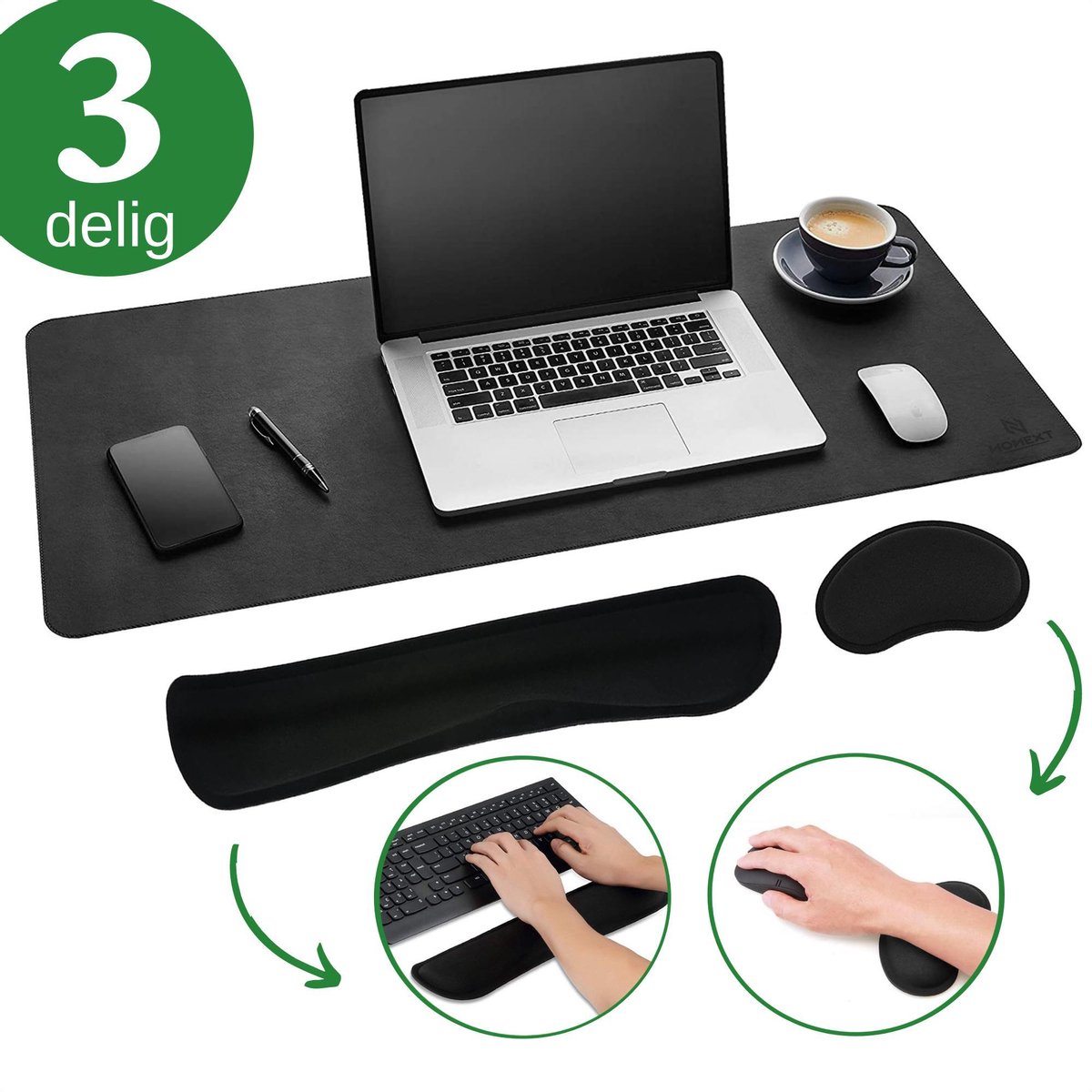 bol.com | Gaming Muismat XXL inc Ergonomische Polssteun voor ...