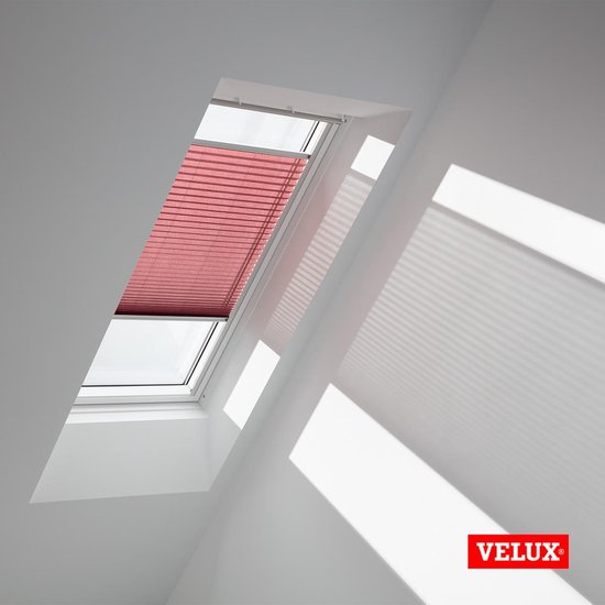 VELUX Origineel Plisségordijn (FHL), Zilveren Kozijn, M08, 308, 2, Wine ...
