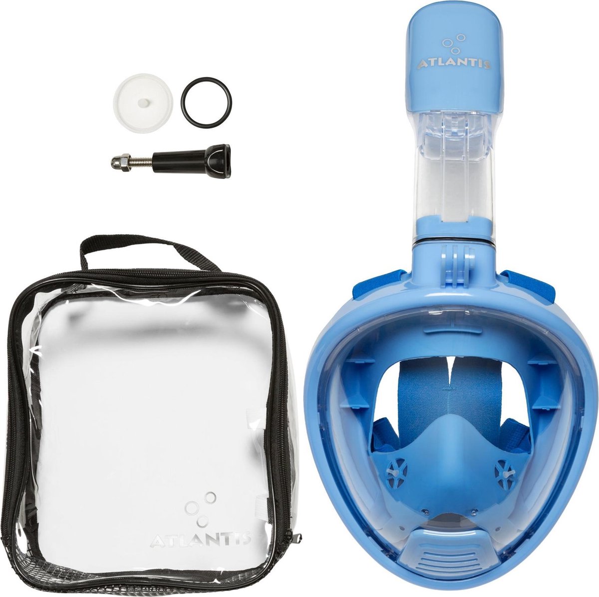 Atlantis Full Face Mask 2.0 - Snorkelmasker - Kinderen - Blauw - XS | bol