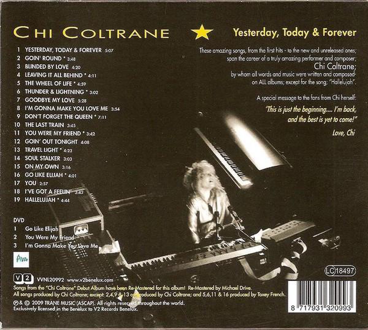 Yesterday, Today & Forever, Chi Coltrane | CD (album) | Muziek | bol.com
