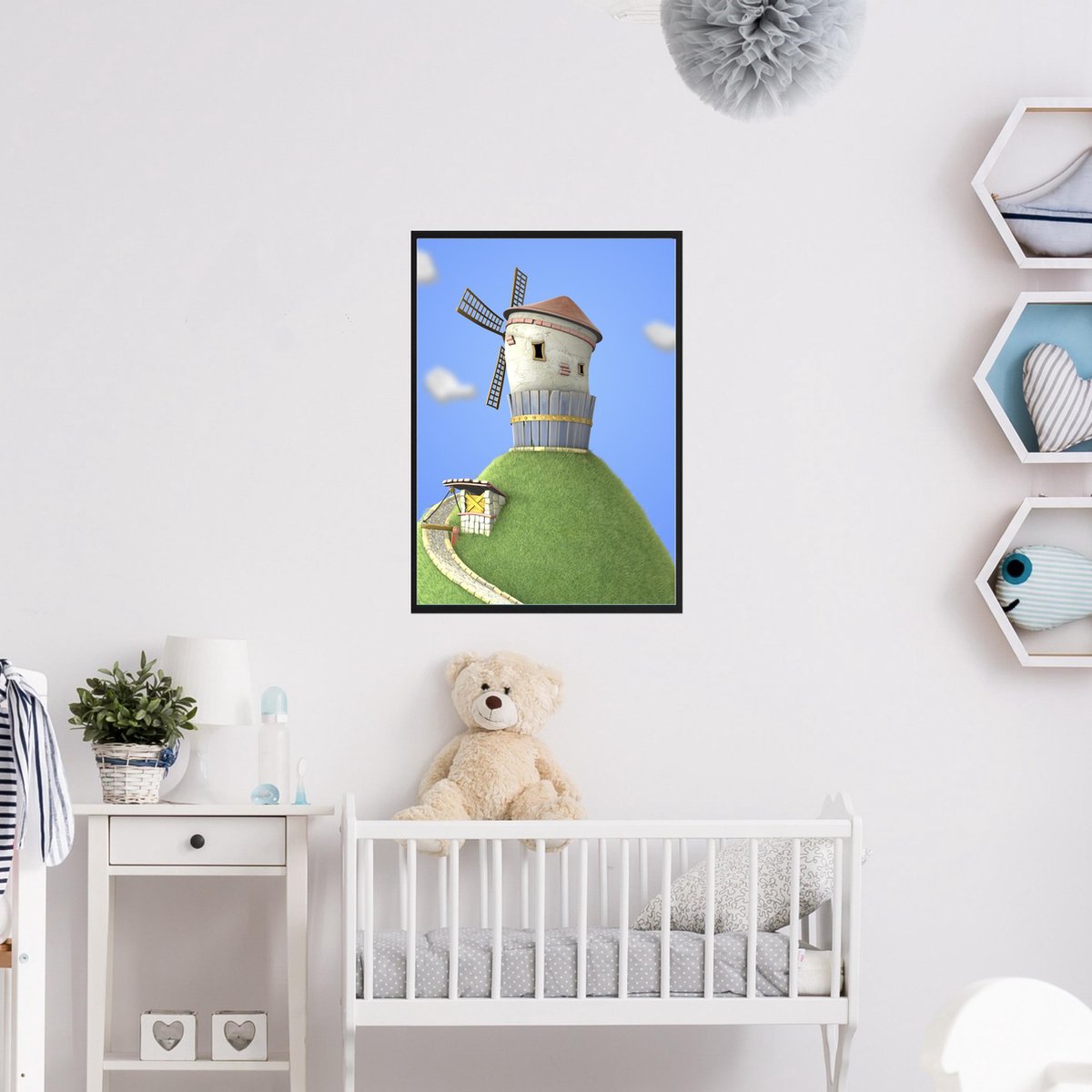 Crèche - Affiche Chambre de bébé - Affiches gaies / Affiche crèche ...