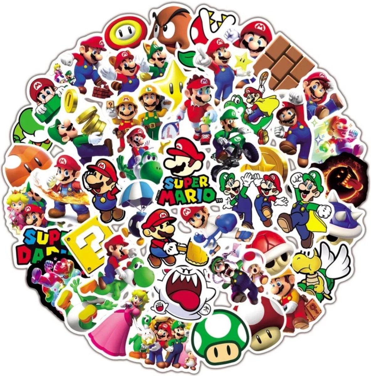 Super Mario 50 Stuks classic Game Cartoon | bol.com