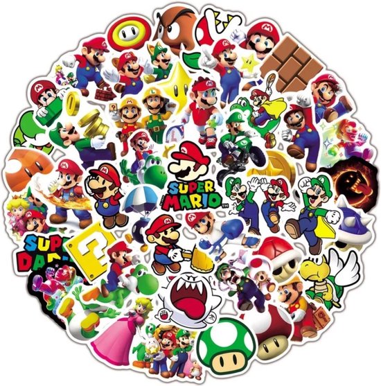 Super Mario 50 Stuks classic Game Cartoon | bol.com