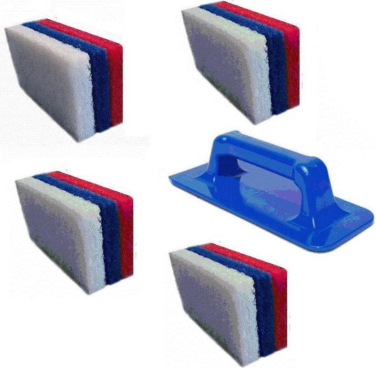 Maus handgreep doodlebug set - handhouder plus 12 pads in wit rood ...