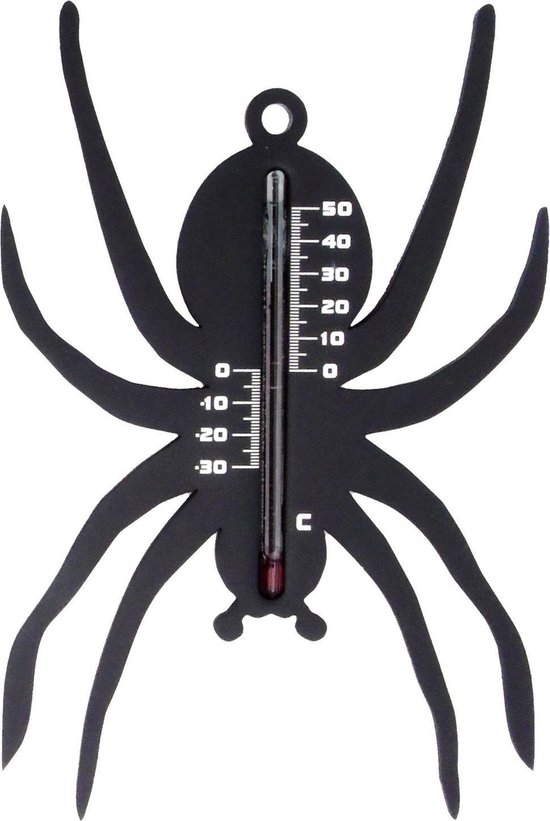 Nature Muurthermometer - Spin - Thermometer - Zwart | bol