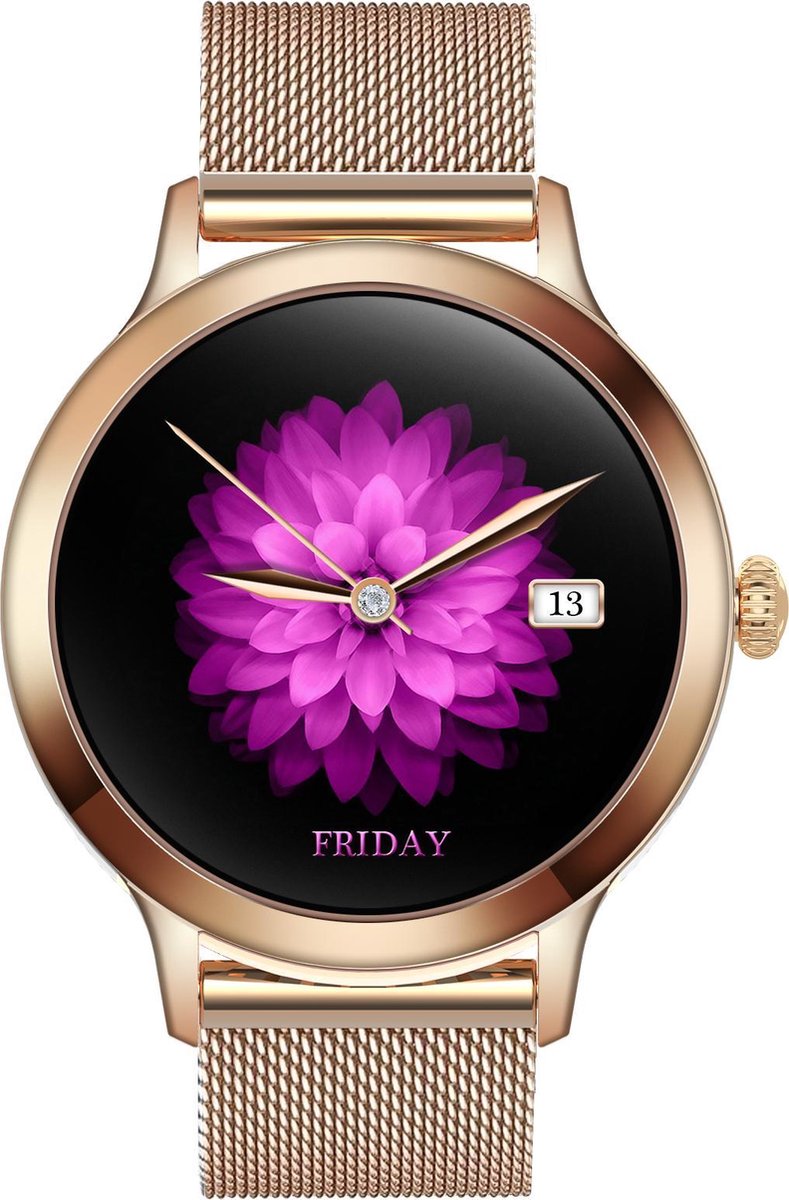 O.M.G Dames Smartwatch Rosé Goud - Smartwatch - Luxe Smartwatch dames ...