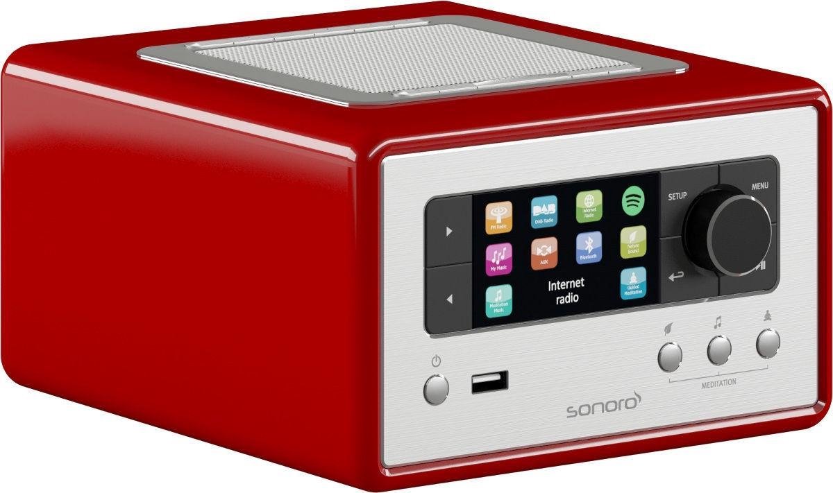 Sonoro RELAX V2 - WiFi - Spotify - DAB + radio - Bluetooth - Rood | bol