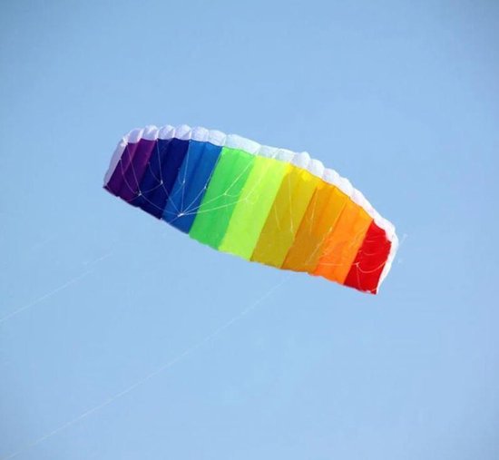 BukkitBow - Regenboog Vlieger - XL Matrasvlieger - Kite Parachute ...
