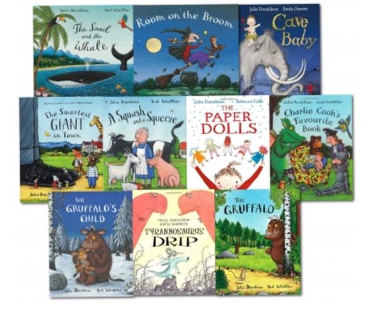 Julia Donaldson Picture Book Collection 10 Books Set, Julia Donaldson ...