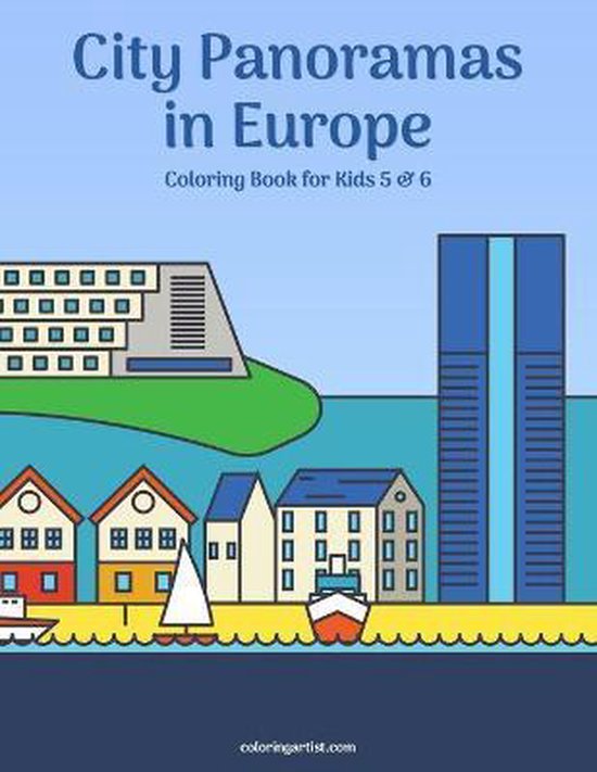 City Panoramas in Europe- City Panoramas in Europe Coloring Book for ...