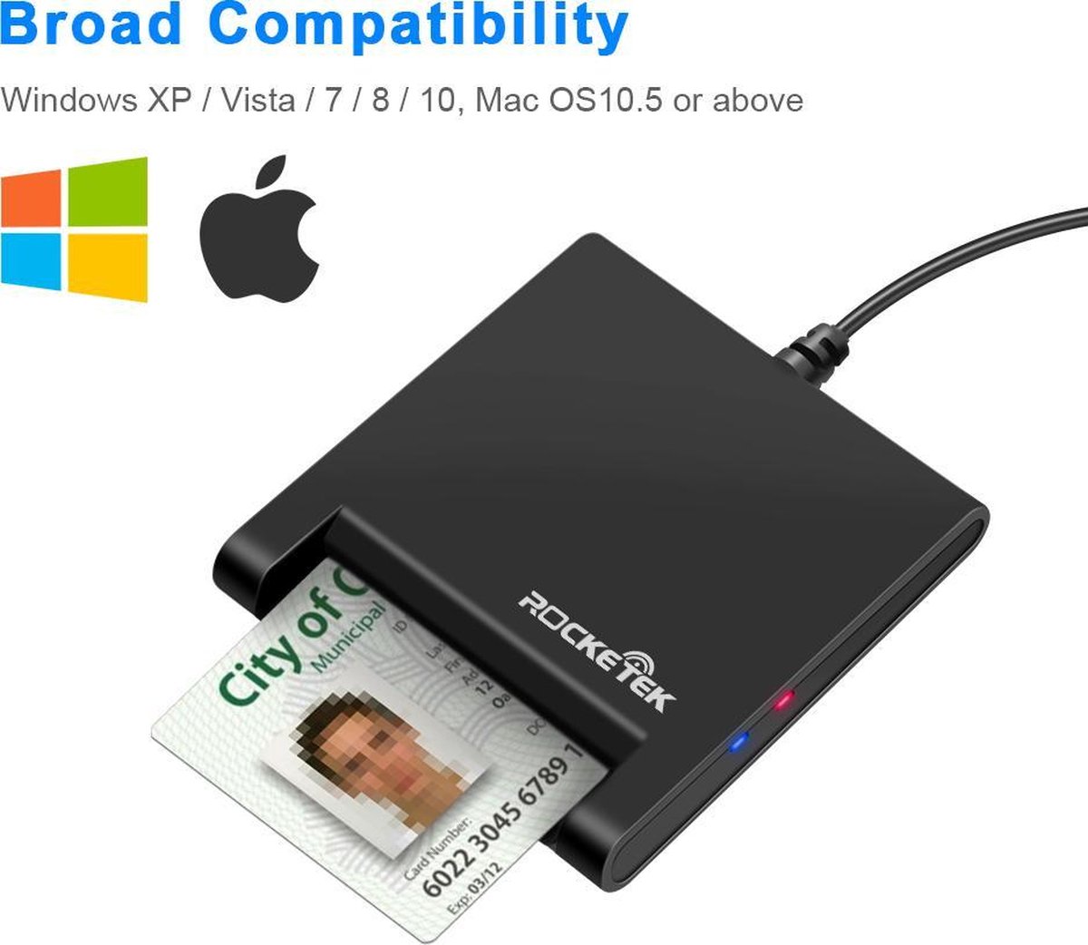 Identiteitskaartlezer - eID Kaartlezer - Smartcardlezer - eID/Memory ...
