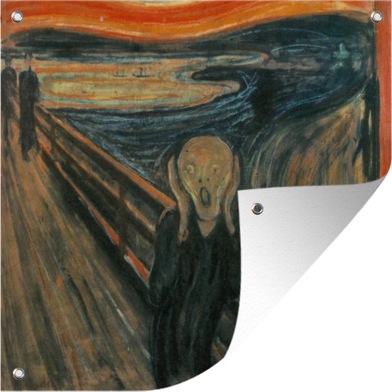 Tuinposters De schreeuw - Edvard Munch - 50x50 cm - Tuindoek ...
