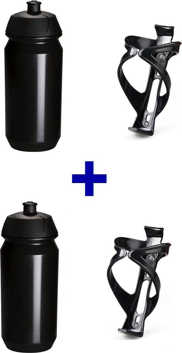 set Bidons avec Porte-bouteilles ultralégers - composé de 2 bidons Tacx ...