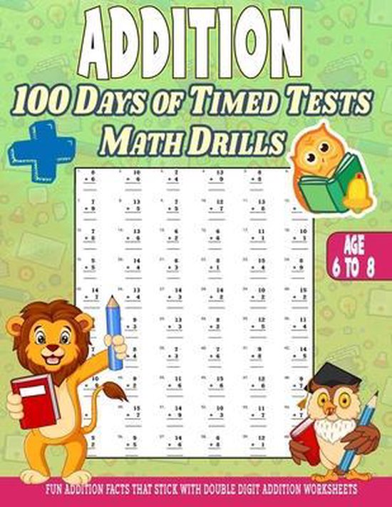 Addition 100 Days of Math Facts Addition Worksheets, Annapurna Girik ...