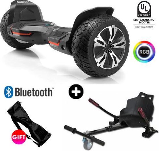 Gyroor |G2| Hoverboard met Hoverkart |8.5 Inch Wielen | Oxboard ...