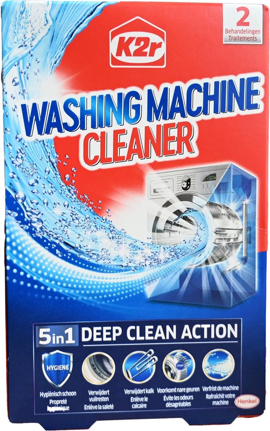 k2r Wasmachine reiniger 2x2 behangelingen 5 in1 diepe reiniging actie | bol