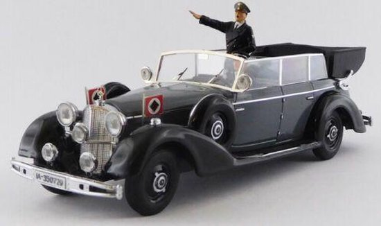 De 1:43 Diecast Modelcar van de Mercedes-Benz 770K Cabriolet met Adolf ...