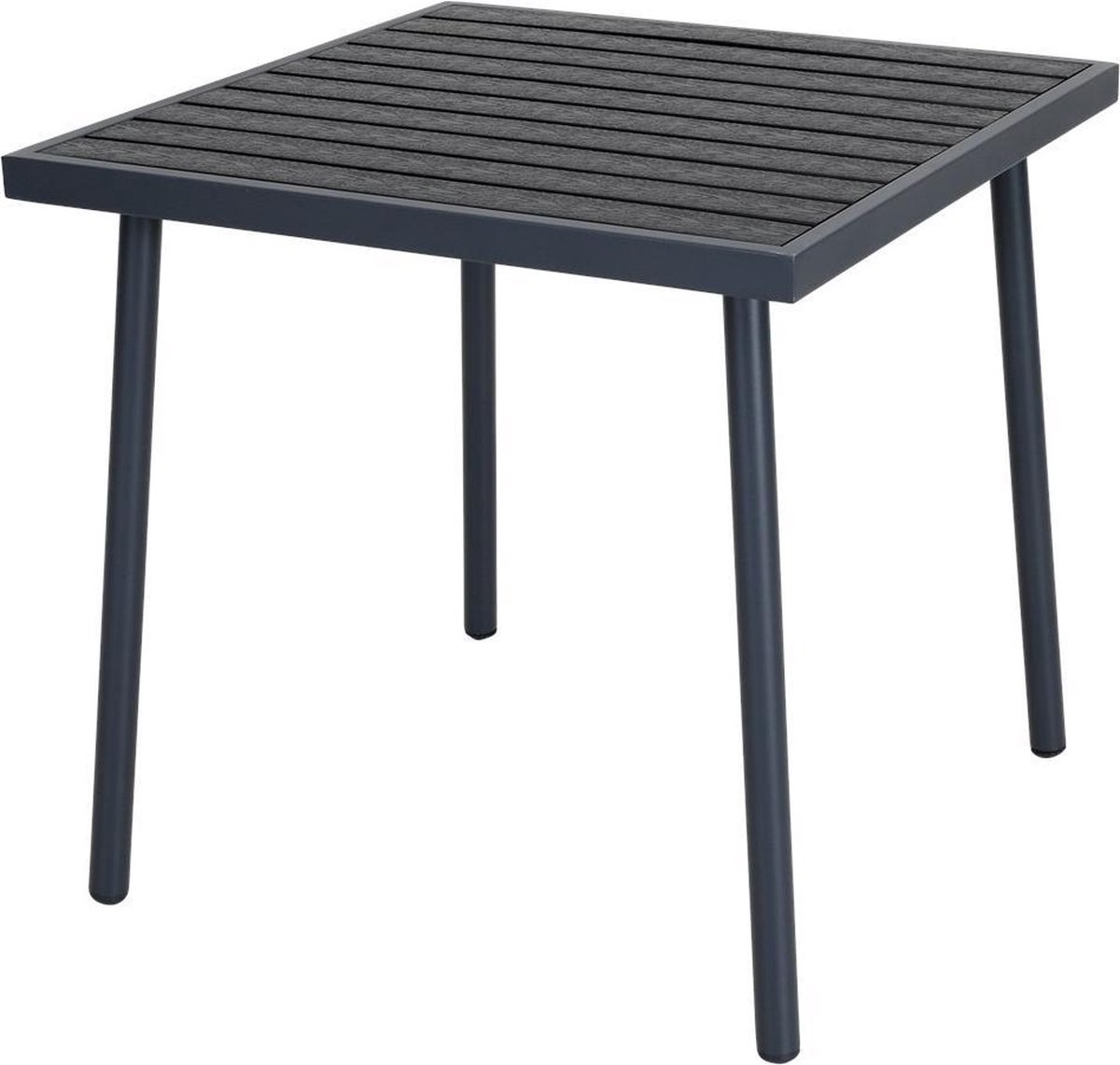 Tuintafel - Garden Table - 76x76x73 - Antraciet - Verstelbare | bol.com
