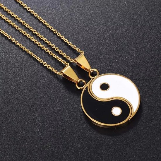 Colliers d'amitié Ying Yang Couple Collier Yin Yang Bijoux Couple | bol.com