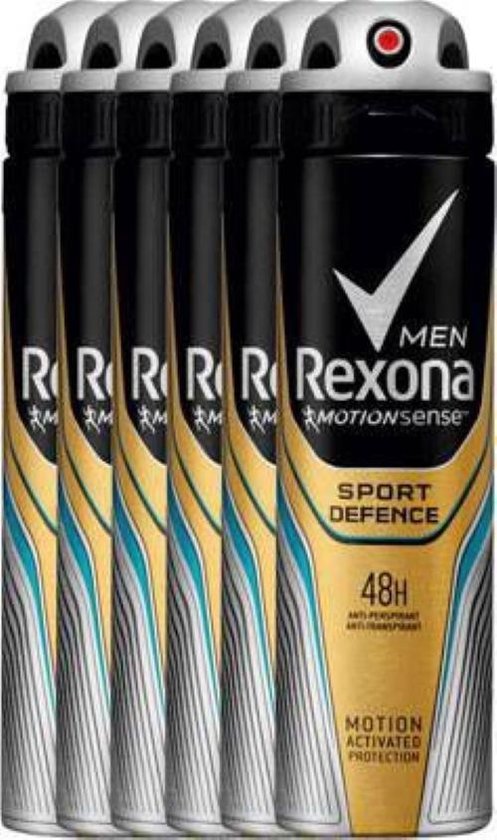 Rexona MEN 48H Deo Spray Anti-Transpirant Spray - Sport Defence - Voordeelverpakking 6... | bol.com
