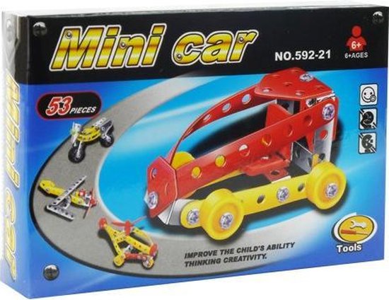 Constructieset metaal auto | bol