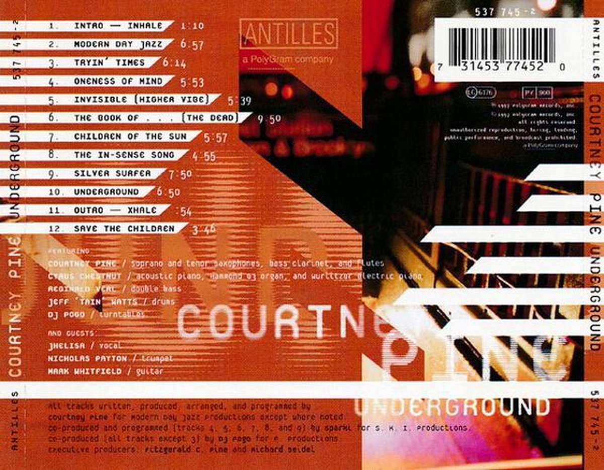 Underground, Courtney Pine | CD (album) | Muziek | bol.com