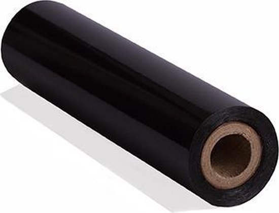 Folie op rol | 15m | zwart | mat | bol