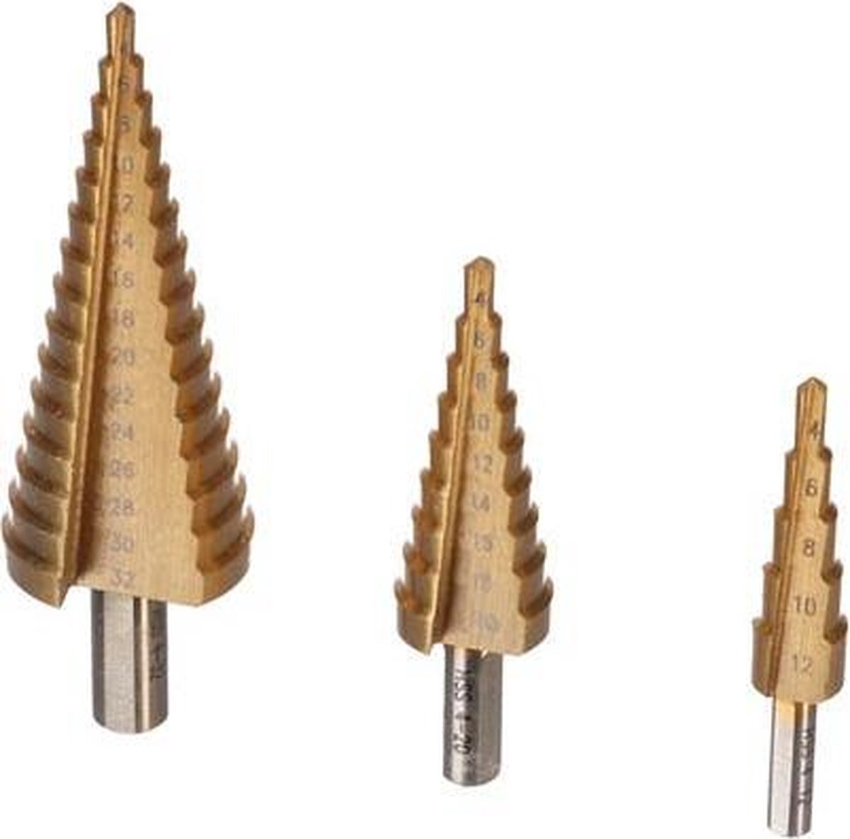 Hss-trapboor titanium coating 3 st. | bol