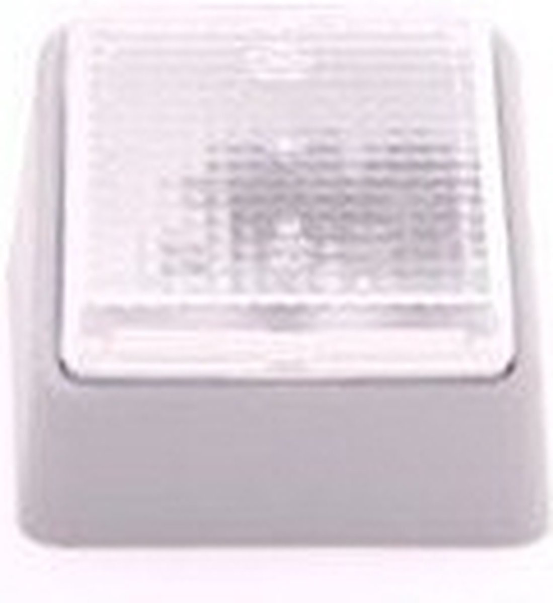 Jokon Breedtelicht PL550 Vierkant/Taps Opbouw Wit Onderplaat Zilver ...