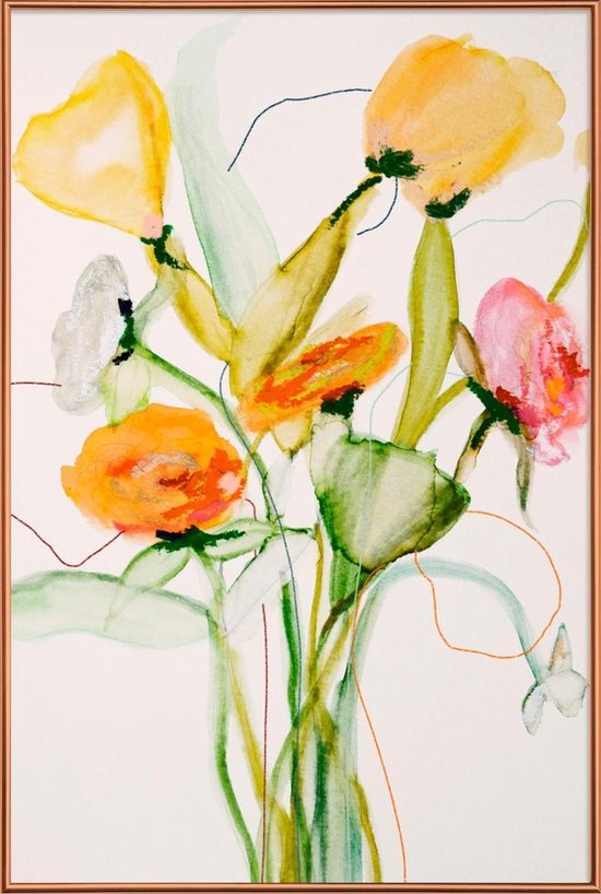 JUNIQE - Poster met kunststof lijst Bloom Series Norway 0915 -20x30 ...