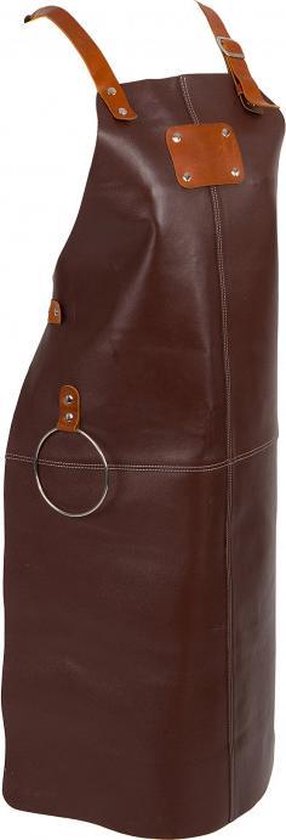 BBQ Schort van echt leder |87,5x 61,4cm Leer schort |Leren schort ...