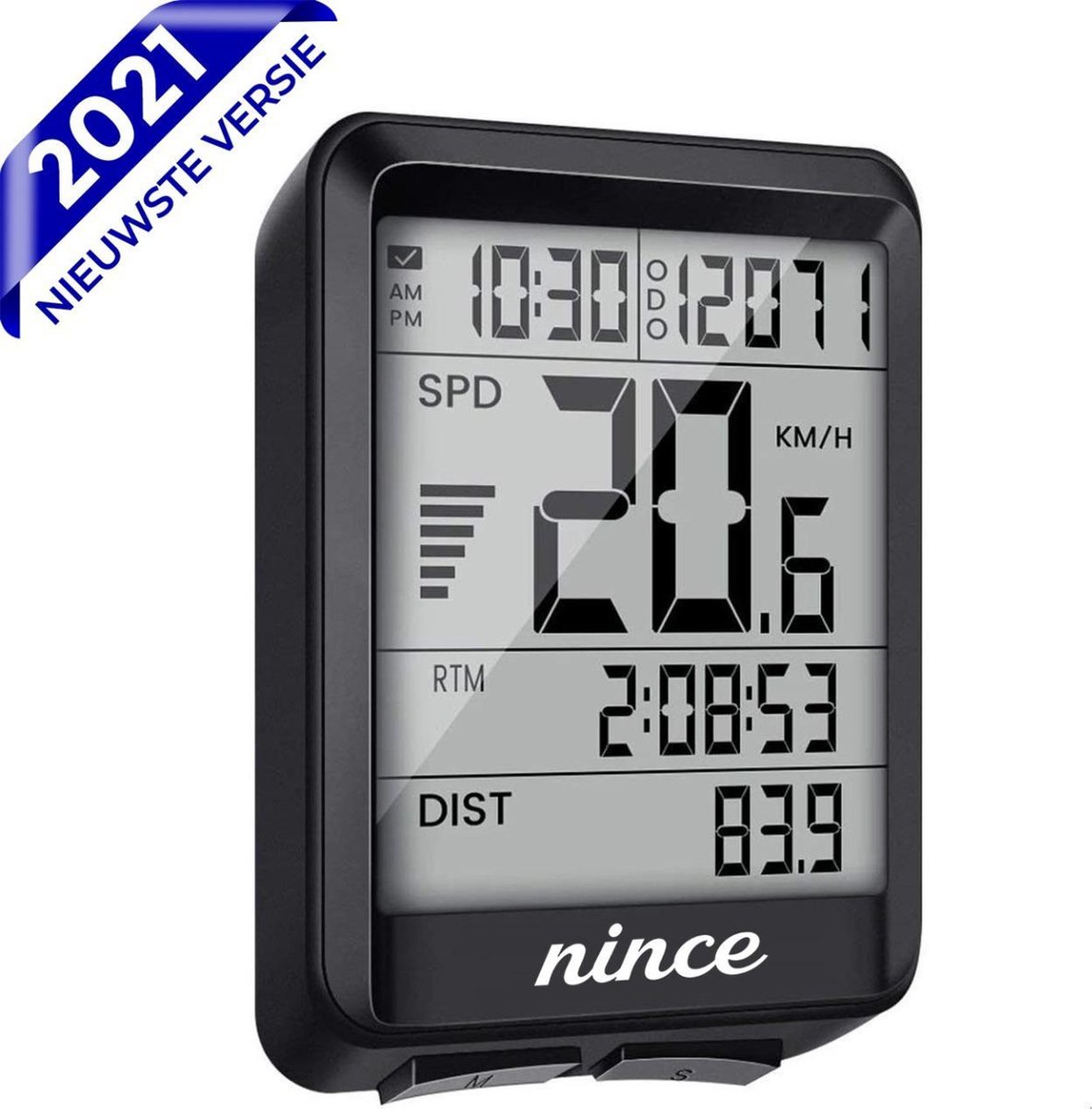 Nince Draadloze Fietscomputer van Hoge Kwaliteit 2021 Model - Fiets ...