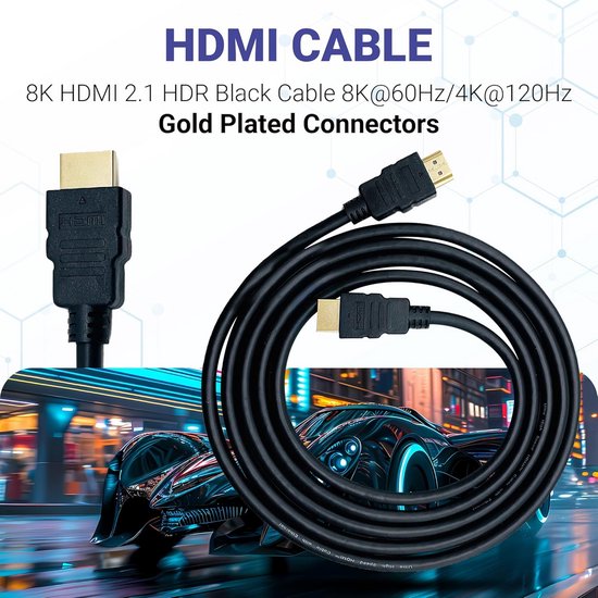 PS5 PRO Kabel Set: HDMI 2.1 8K/4K 120Hz, CAT 7 Ethernet & USB-C ...
