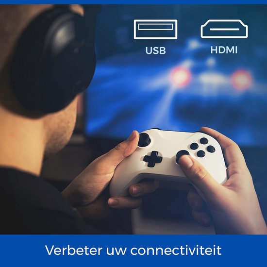 16 inch LED Televisie met Ingebouwde DVD-Speler en Triple Tuner (DVB-T ...