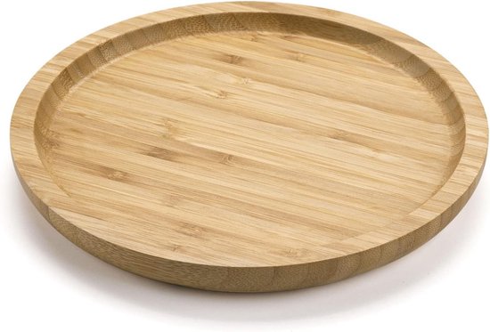 Ronde Bamboe Serveerschaal Houten Plank voor Borrelplank en Eetkamer ...