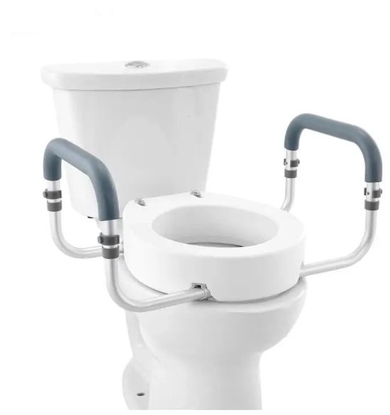 Sensova Toiletverhoger met Armleuningen – Verhoogde Toiletbril & WC ...
