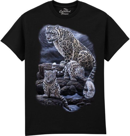 Snow Leopards Family The Coloured House T-shirt 5XL | bol