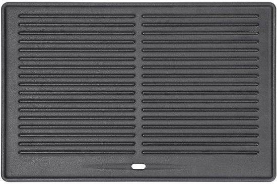 Universele gietijzeren grillplaat 41,5 x 27,5 cm voor houtskoolgrills ...