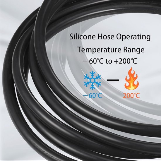 Hoogwaardige Vacuüm Siliconen Buis 3 Meter - Flexibele Slang voor Lucht ...