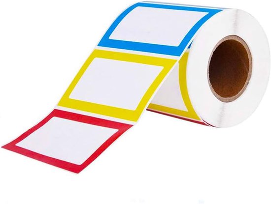 Naamlabels Stickers - 1 rol met 150 etiketstickers - Blanco stickers ...