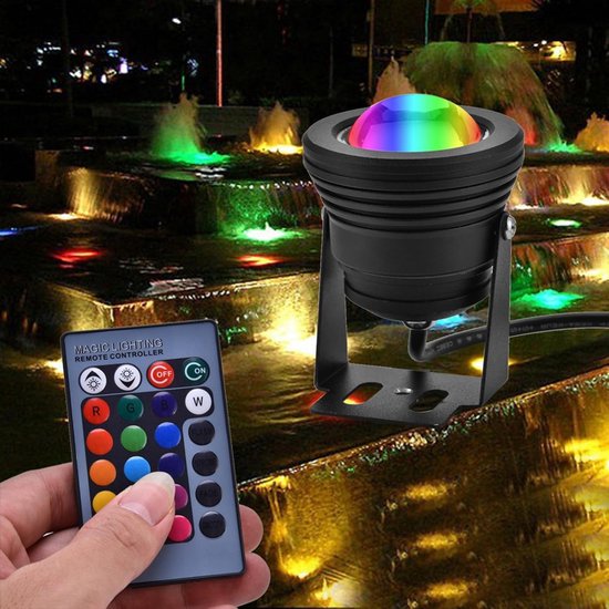 12V 10W RGB LED Spotlight - Mini LED Spotlights - Outdoor Spotlight ...