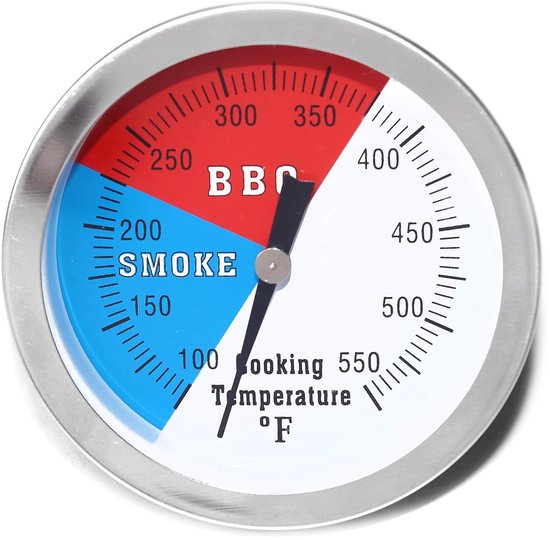 Nauwkeurige Temperatuurmeter voor Houtskool BBQ en Roker - Grill ...